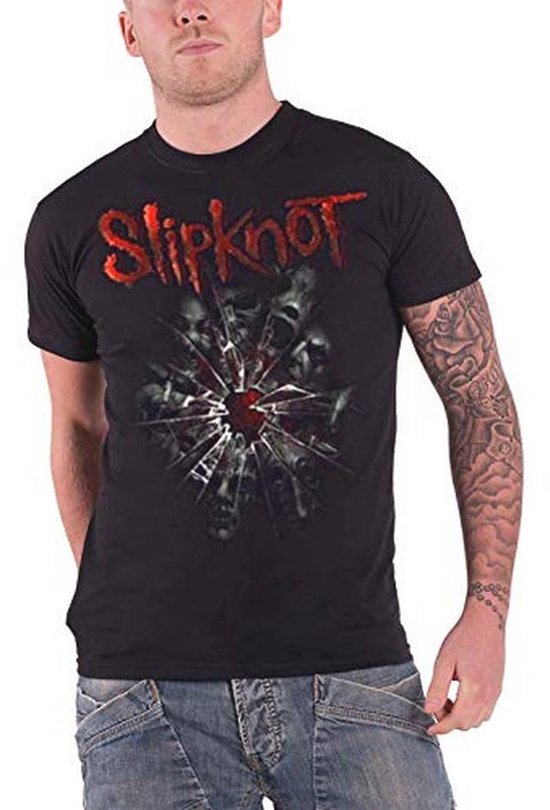 Shattered Band T-Shirt voor Mannen - Grijs met Logo | bol