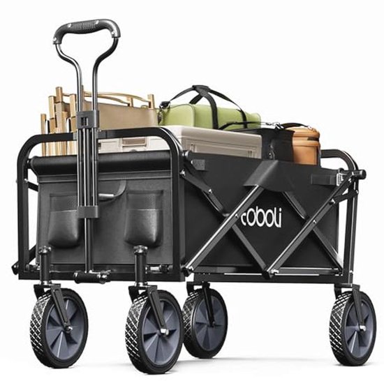 Opvouwbare handkar met verlengbare handgrepen voor offroad transport ...