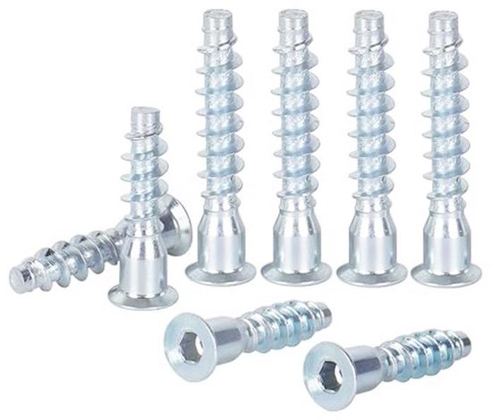 Confirmat Meubelschroeven 20 Stuks M7 x 40 mm voor Verbindingen en ...