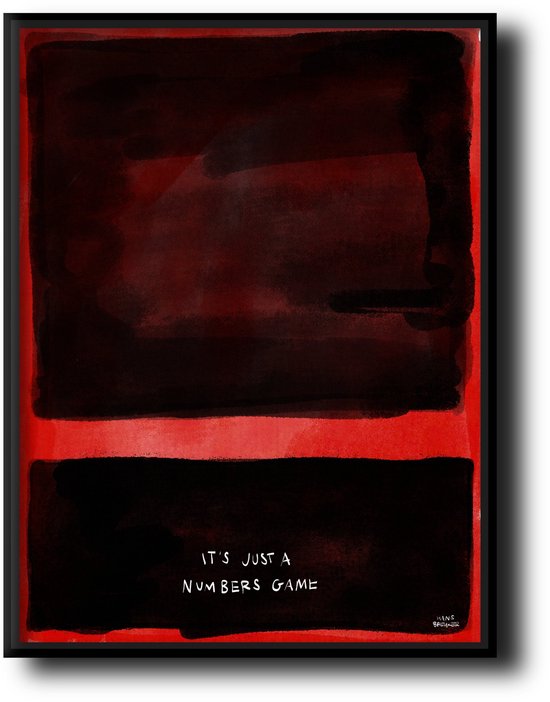 It's just a numbers game. Rothquotes - Meerdere kleuren - Plexiglas 80 ...