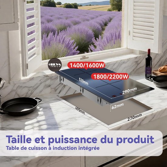 Inductiekookplaat 3700W met Touch-bediening en Glaskeramisch Oppervlak ...