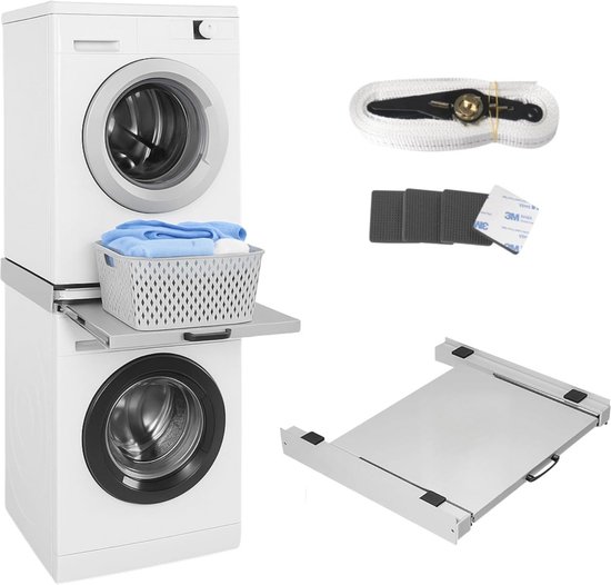 Universeel Verbindingframe voor Wasmachine en Drogen - Uittrekbare ...
