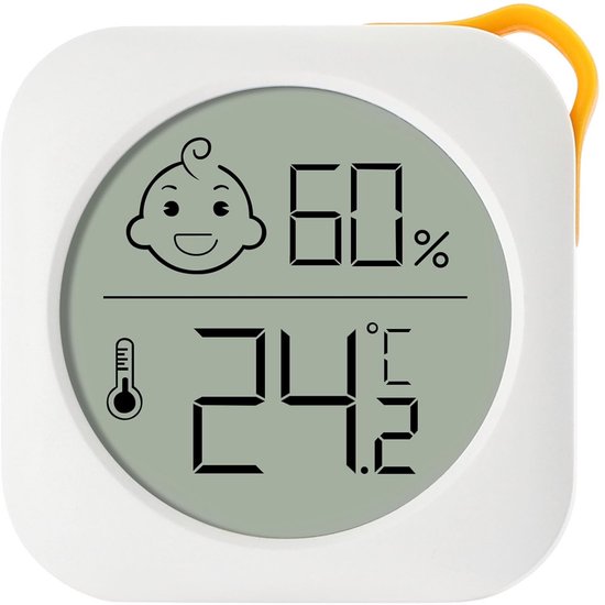 Digitale Mini Thermo-hygrometer met Smileyindicator voor ...