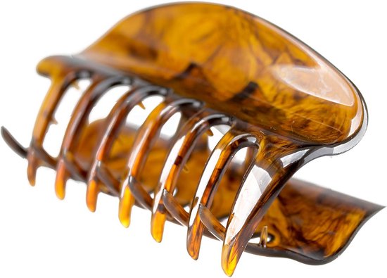 Grote Havanna Haarklem 10 cm voor Dik Haar | bol
