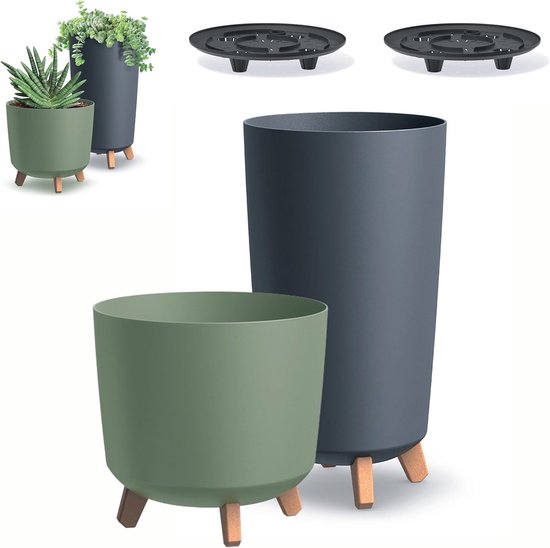 Bloempotten Set voor Binnen en Buiten - Minimalistisch Design met ...