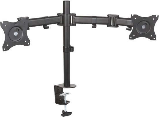In hoogte Verstelbare Monitor Arm voor Enkel Scherm - Zwart Bureauklem ...