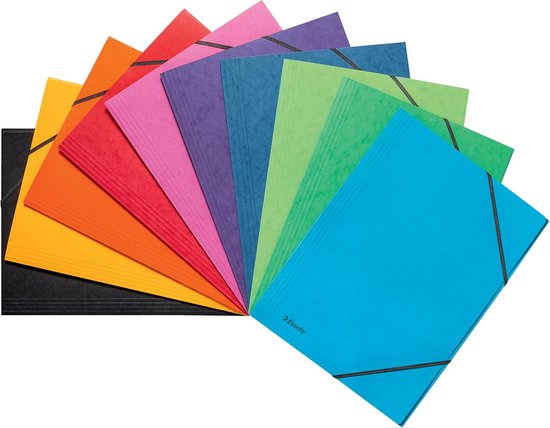 Set van 10 Kartonnen Dossiers A4 - Stevig Papier voor School en Kantoor ...