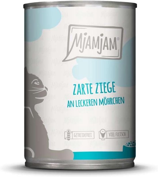 Premium Natvoer voor Katten - Geit met Wortel, Graanvrij, 6 x 400g ...