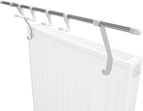Handdoekrek Radiator - Badkamer - Droogrek -Wit en zilver | bol