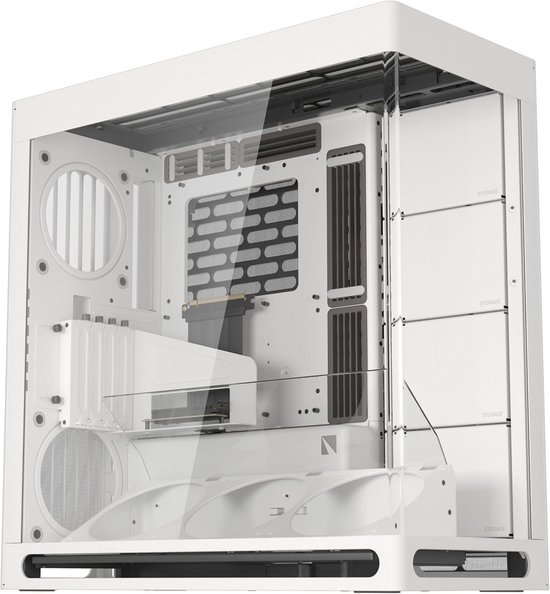 Dual-Chamber ATX Mid Tower pc-behuizing met PCIe 5.0 en Gehard Glas | bol