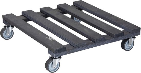 Plantentrolley 38 x 38 x 9,5 cm met zachte wielen voor binnen en buiten ...