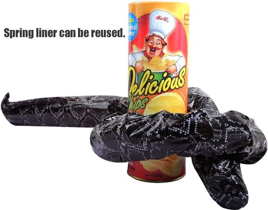 Pop Up Chips - Grappige aardappelchips doos met verrassende slang ...