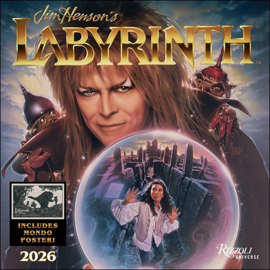 Wandkalender Labyrinth Thema 2026 - Maandkalender met Ruimte voor ...