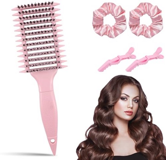 5-delige krulborstelset voor krullend haar - Perfect voor natuurlijke ...