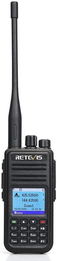Retevis RT3S DMR Walkie Talkie GPS Double Band 3000 Channels DTMF ...