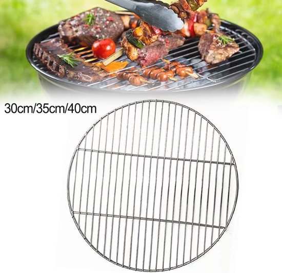 Rond BBQ rooster voor buiten koken - Duurzaam roestvrij staal grill ...