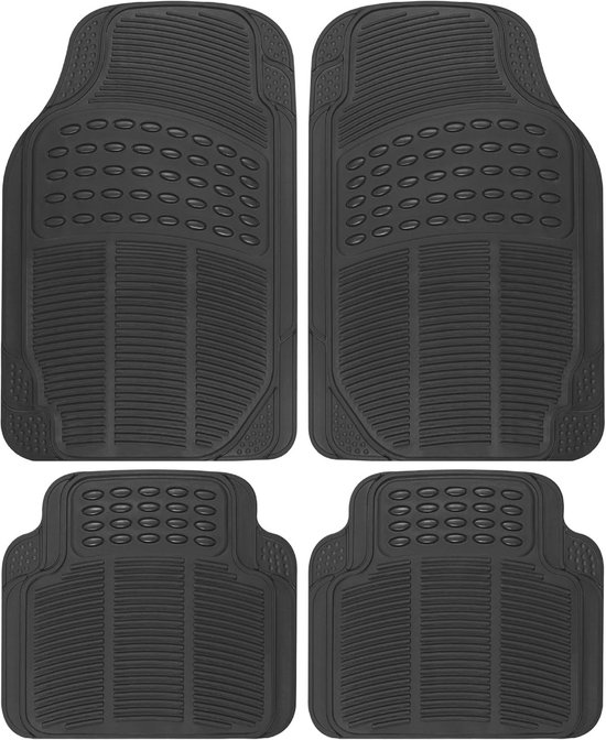 All Weather Rubber Vloermatten voor Auto's, SUV's en Vrachtwagens - 4 ...