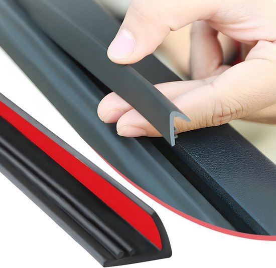Auto raam tochtstrip - 4m - Rubber - Geluidsisolerend - Geschikt voor ...