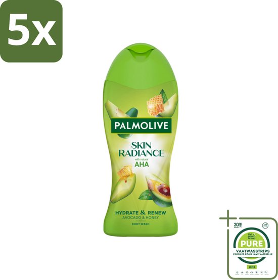 5 x Palmolive – Douchegel – Skin Radiance Avocado Honey – 250 ml ...