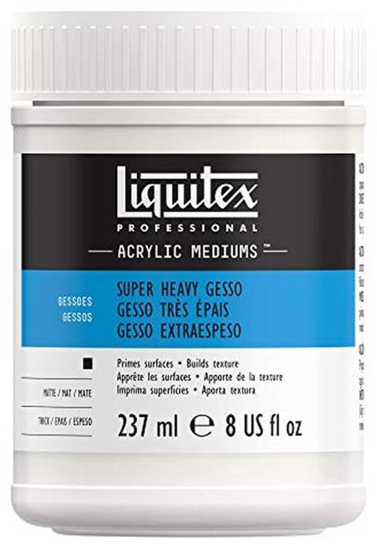 Professional extra heavy gesso - Titanium white impasto (236ml) | bol