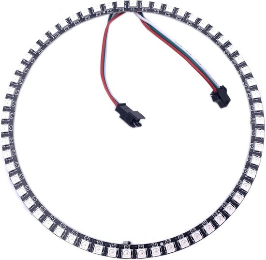 Ronde LED Pixelring met 60 RGB LED's - Perfect voor DIY Projecten | bol