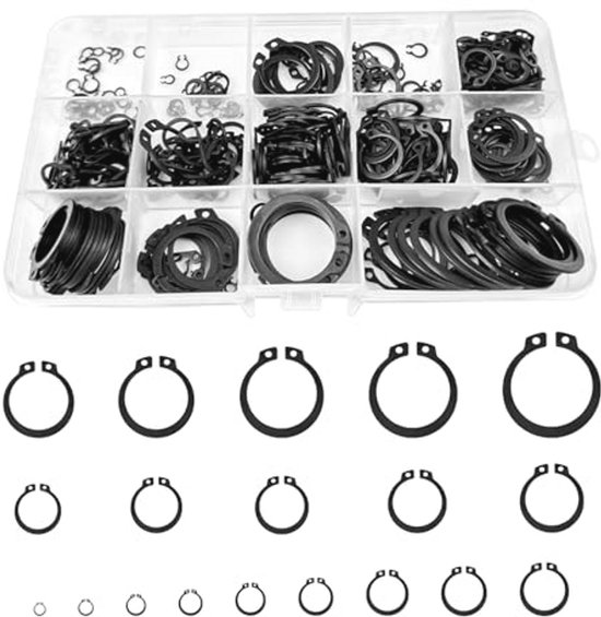 Borgringen Set - 400 Stuks Roestvrij Staal 304, 19 Maten M3-M28 Met ...
