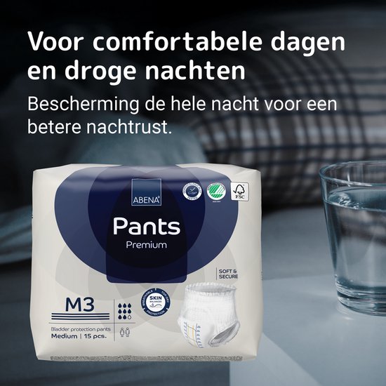 ABENA Pants Premium M3 - 15x Absorberend Broekje, te Dragen als Gewoon ...