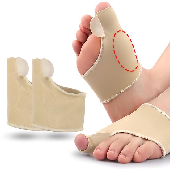 Siliconen Teenslippers voor Hallux Valgus - Teencorrector voor Comfort ...