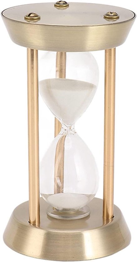 Metal Hourglass Vintage White Sand Watch 60 Min Retro Brass One Hour ...