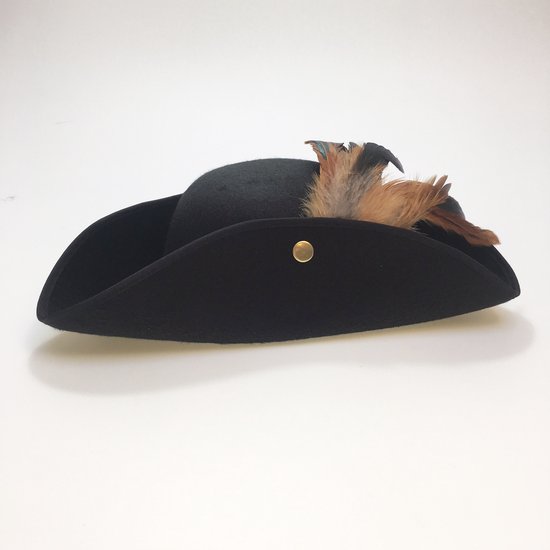 piratenhoed Captain Blood met piraten dubloen - piraten hoed zwart ...