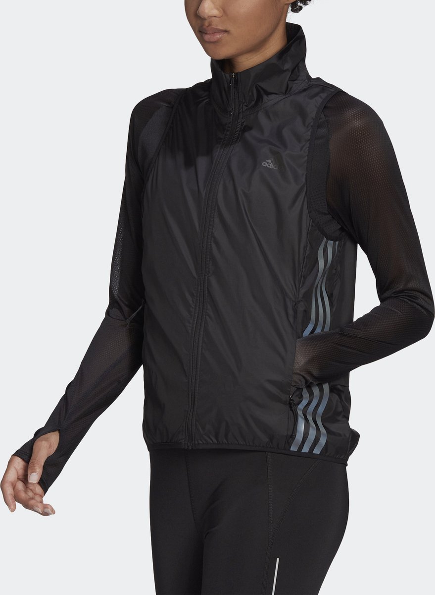 adidas Performance Run Icon 3-Stripes Running Windbodywarmer - Dames ...