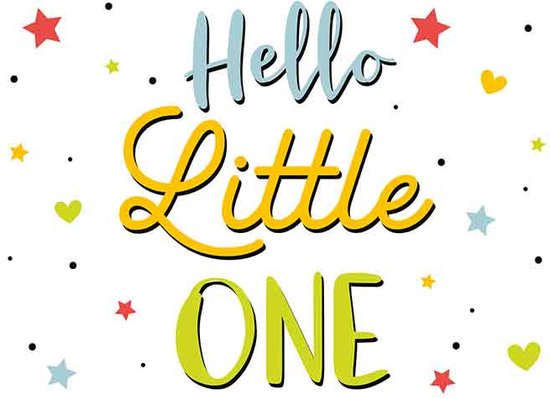 Wenskaart Hello little one | bol