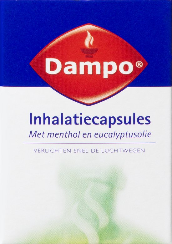 Dampo Inhalatiecapsules - Menthol en eucalyptus - Keelverzorging - 20 ...
