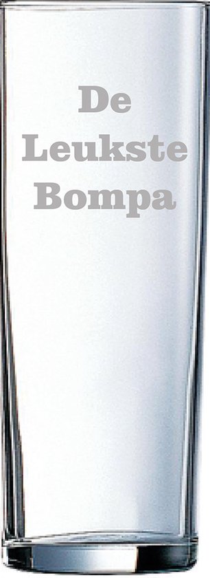 Longdrinkglas gegraveerd - 31cl - De Leukste Bompa | bol.com