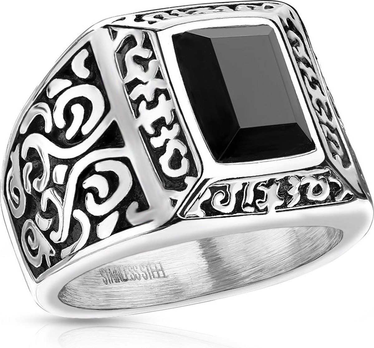 Ring Heren - Heren Ring - Ringen Mannen - Ringen Heren - Zilverkleurig ...