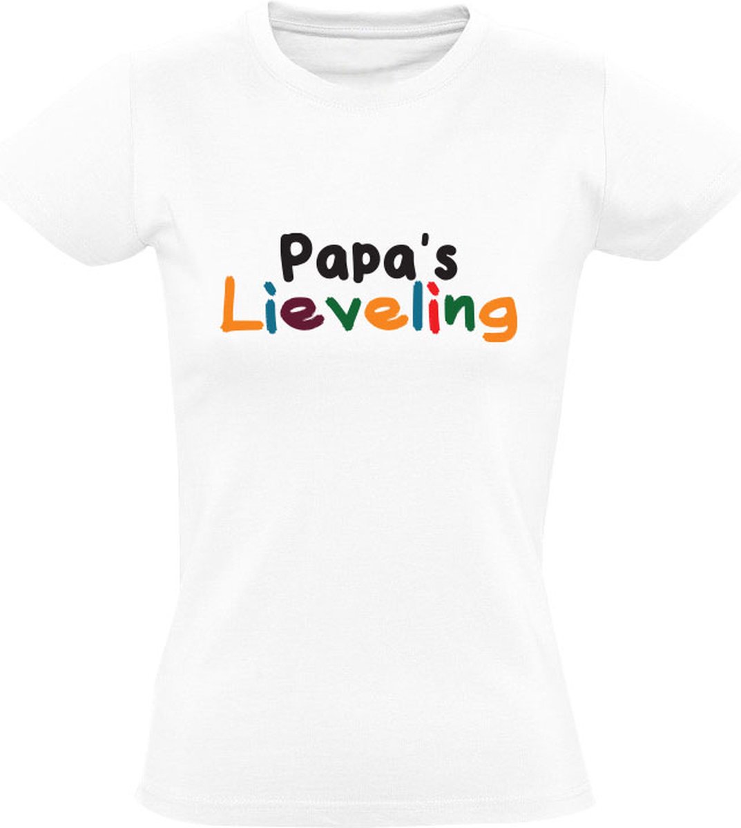 Papa's lieveling Dames T-shirt | familie | family | papa | vader | bol.com