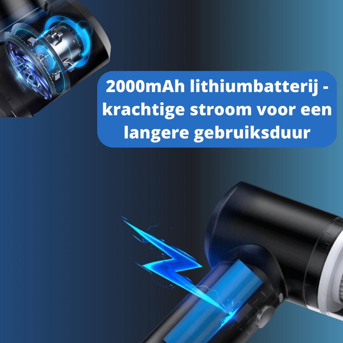 Handstofzuiger Draadloos - Kruimeldief Snoerloos - Autostofzuiger ...