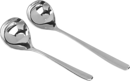 BESTONZON 2 stuks roestvrij stalen lepels pollepel lepel lepel ...