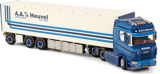 Scania S Highline CS20H 6x2 Tag Axle + Box Trailer 'A.A. vd Heuvel' - 1 ...