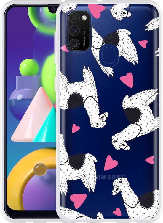 Samsung Galaxy M21 Hoesje Alpaca - Designed by Cazy | bol.com