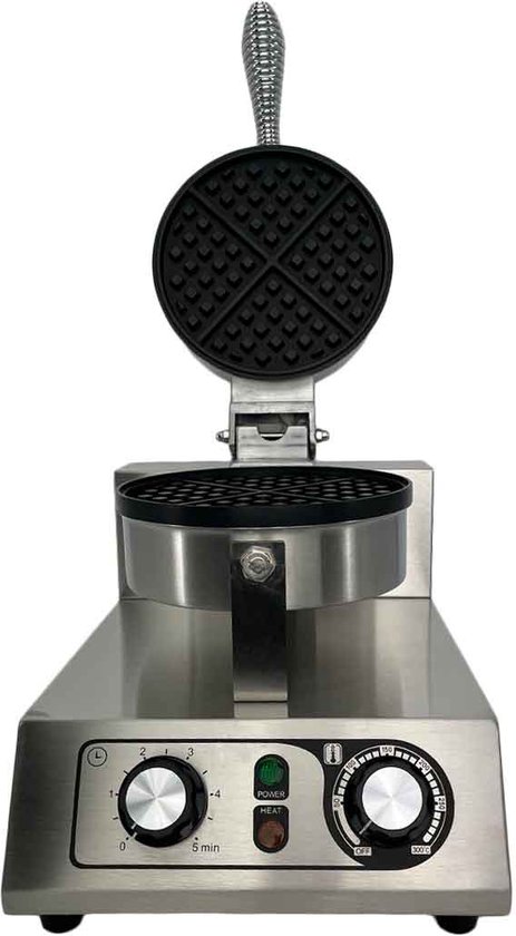 HCB® - Professioneel rond horeca Wafelijzer met timer - 230V ...
