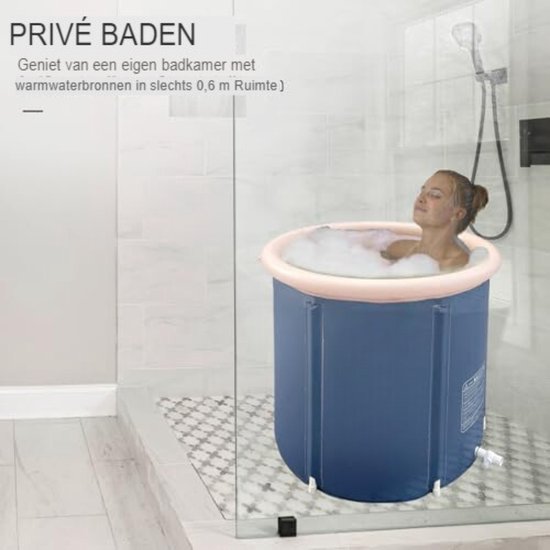 Inklapbaar Bad - Opvouwbaar Ligbad - Bath Bucket - 75x75cm | bol