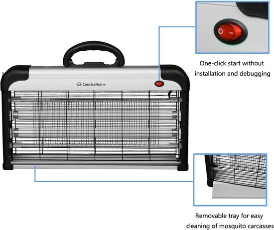 uv-insectenlamp, vliegenvanger, insectenval voor binnen en buiten ...