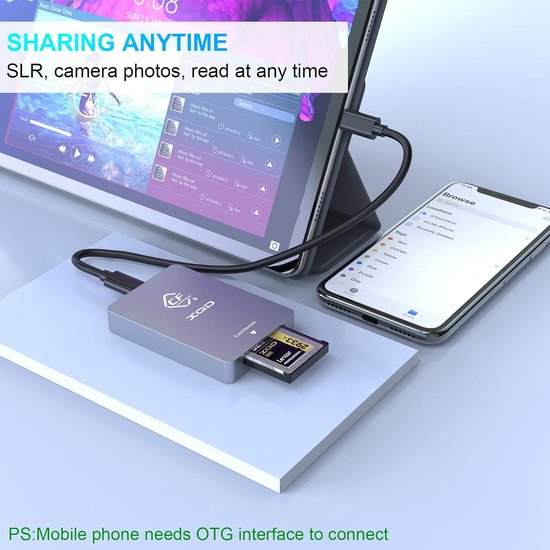 Rocketek XQD/CFExpress Type B Memory Card Reader | bol