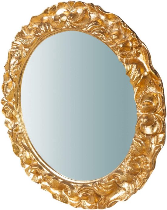 Wandspiegel - Badkamer & Slaapkamer - 1 stuk - Goud - 42 x 42 x 4 cm | bol