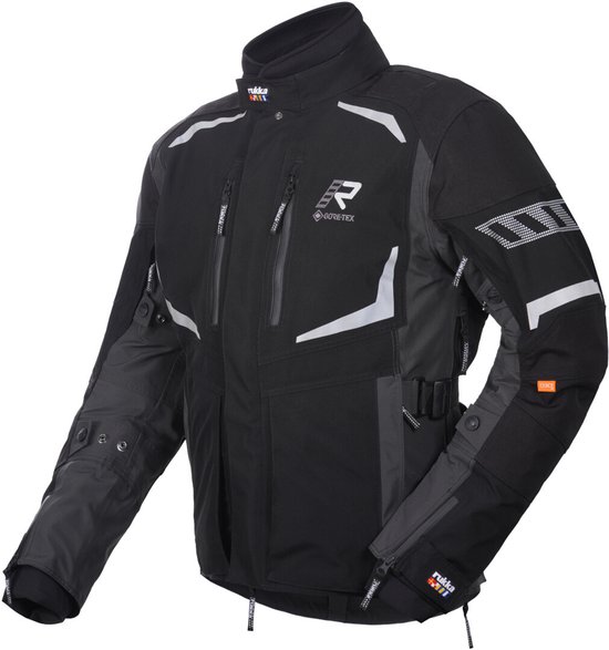 Rukka Ventu-R Zwart Grijs Waterdichte Textiele Motorjas - Maat 50 - Jas ...