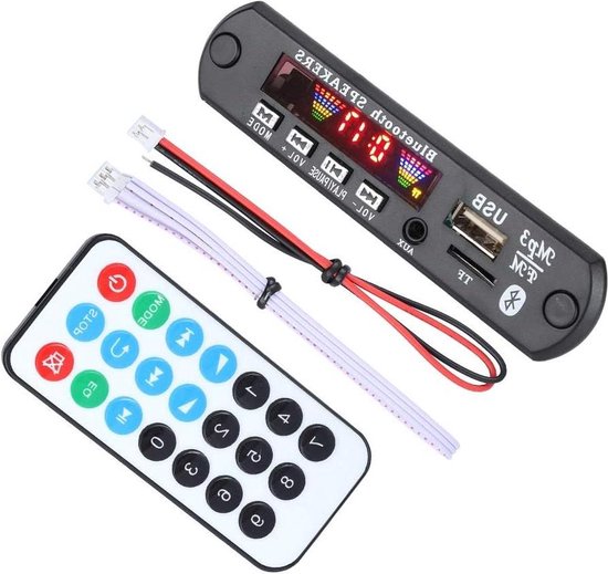 TFM01BT DX + U-Bluetooth digitale audiodecoderkaart met draadloze afstandsbediening -... | bol