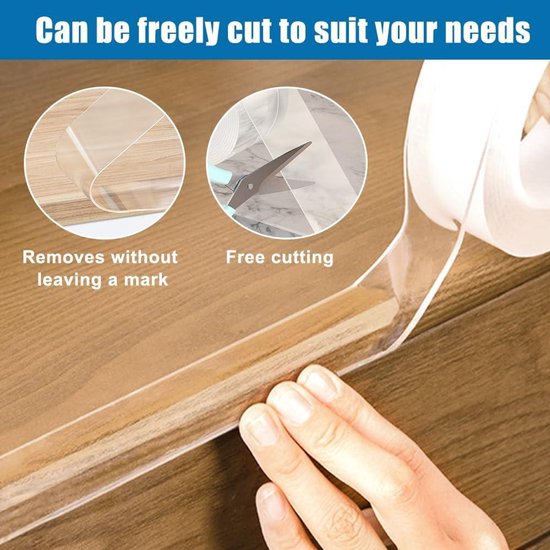 30 mm x 1 m Transparent Self-Adhesive Edge Protection Corner for ...