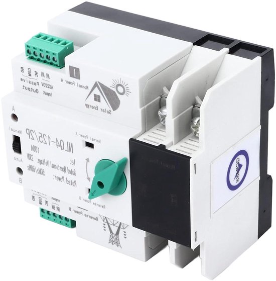Dual Power Fast Switching Automatic Transfer Switch 230V AC 100A voor ...