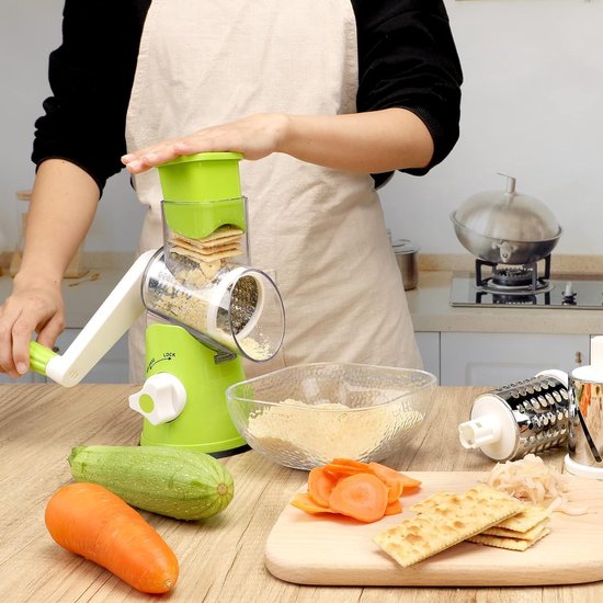 Multifunctionele Rasp - Roterende Rasp met 3 Cilinders - Roestvrij ...